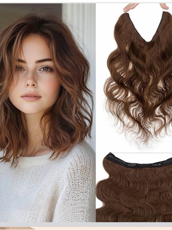 Rich Choices | Hair | Short Halo Hair Extensions Real Human Hair ...